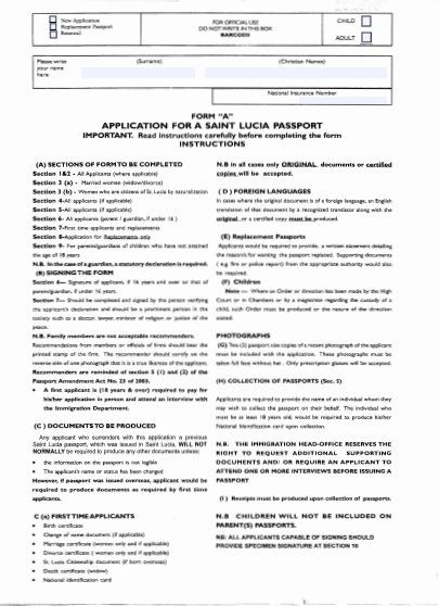 St Lucia Passport Renewal in 2025: Updated Guide with Requirements
